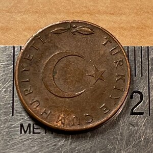 Oak Branch Turkey 5 Kurus Authentic Coin Money for Jewelry and Craft ...