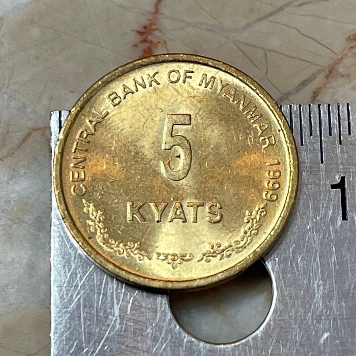 Chinthe Lion Myanmar 5 Kyats Authentic Coin Money for Jewelry and Craft ...
