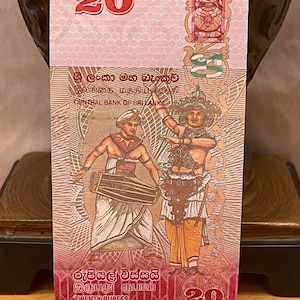 Kandyan Ves Dancer & Geta Beraya Drummer 20 Rupees Sri Lanka Authentic ...