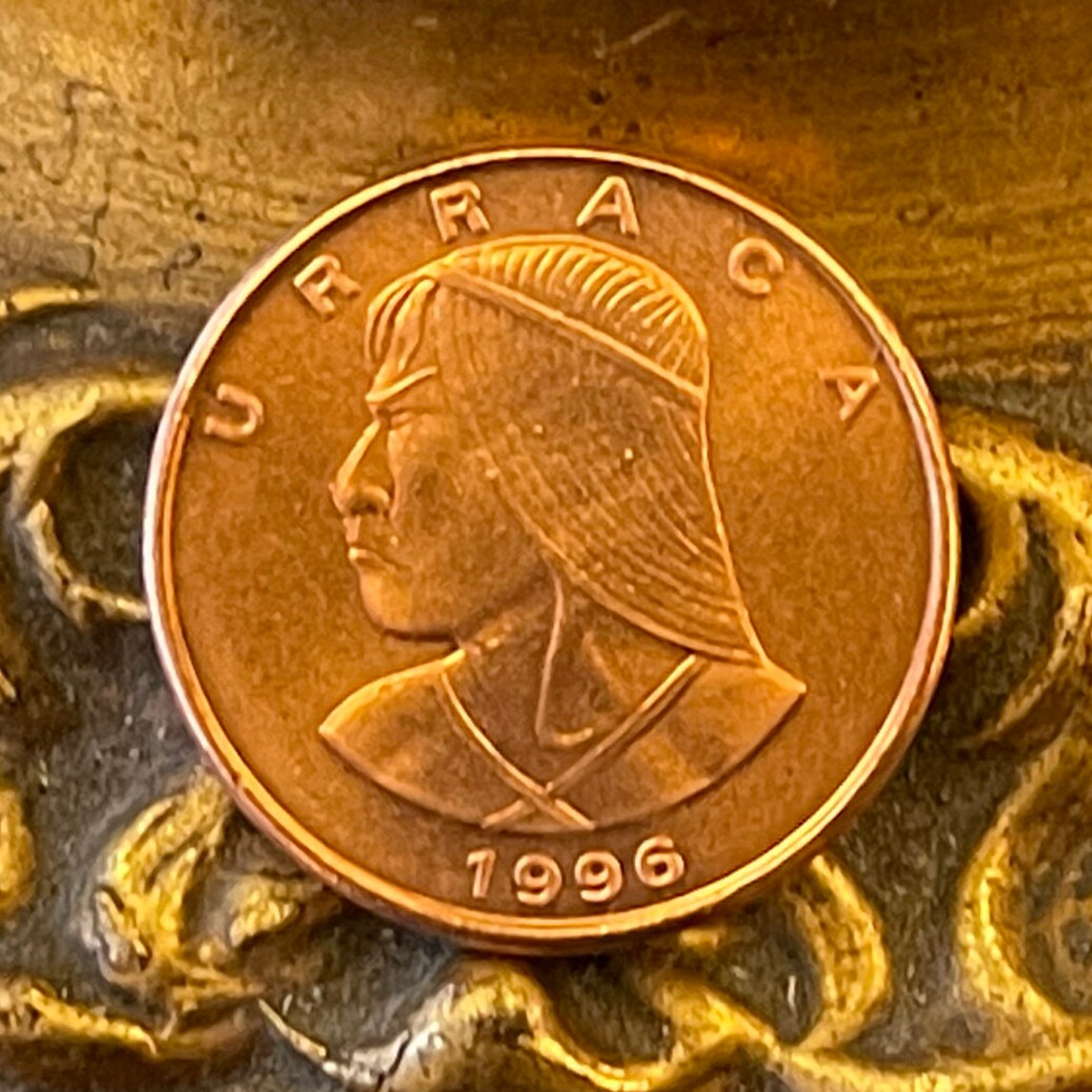 Chief Urracá 1 Centesimo Panama Authentic Coin Money for Jewelry and ...