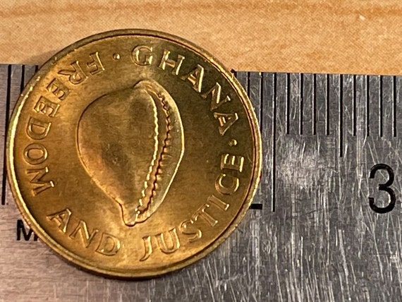 Cowry Shell Freedom & Justice Ghana Authentic Coin Money Cedi - Etsy