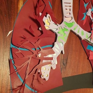Human Anatomy Model -respiratory System Svg Files for 3D Cardstock ...