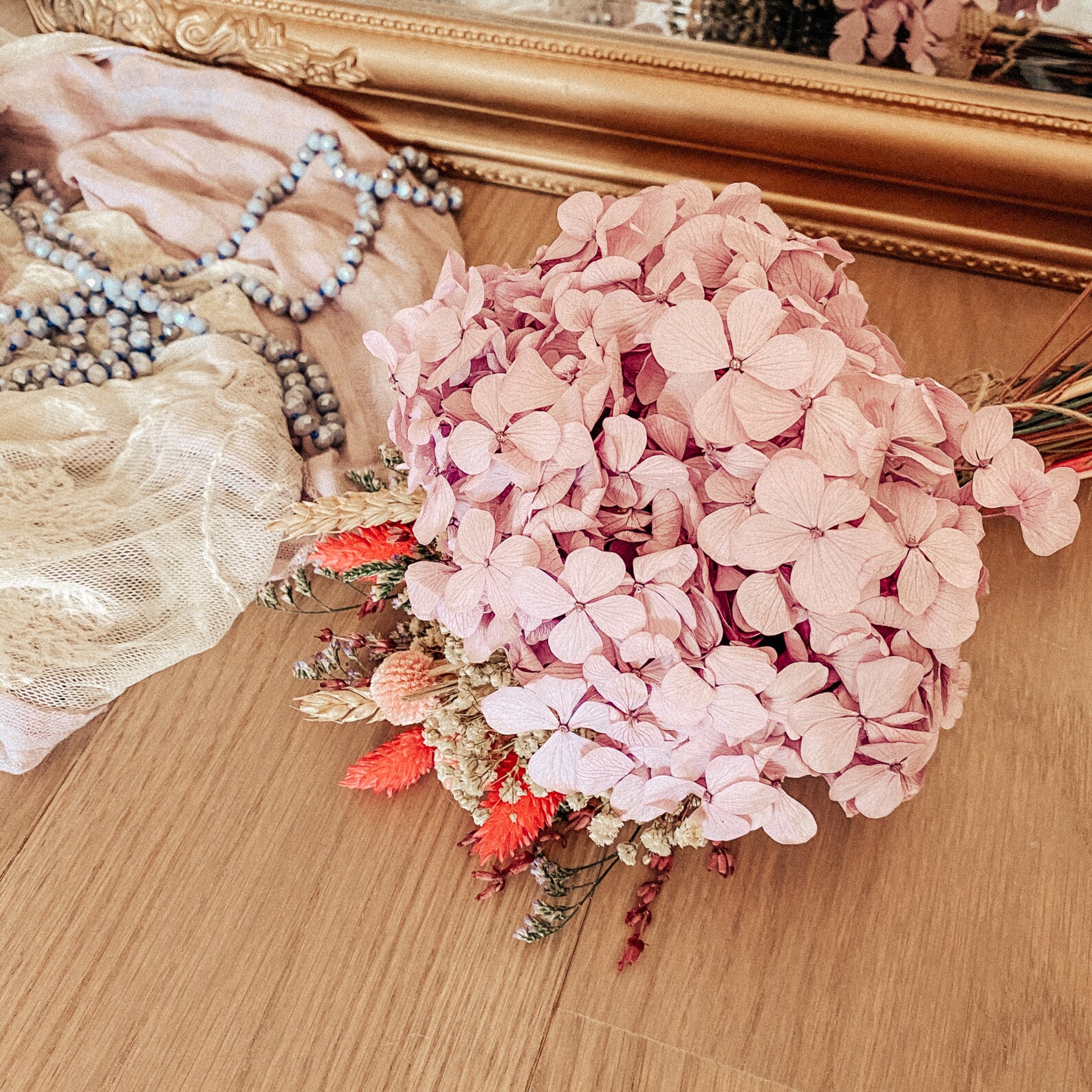 Preserved Hydrangea Dried Flowers Arrangement Fleur Seche - Etsy