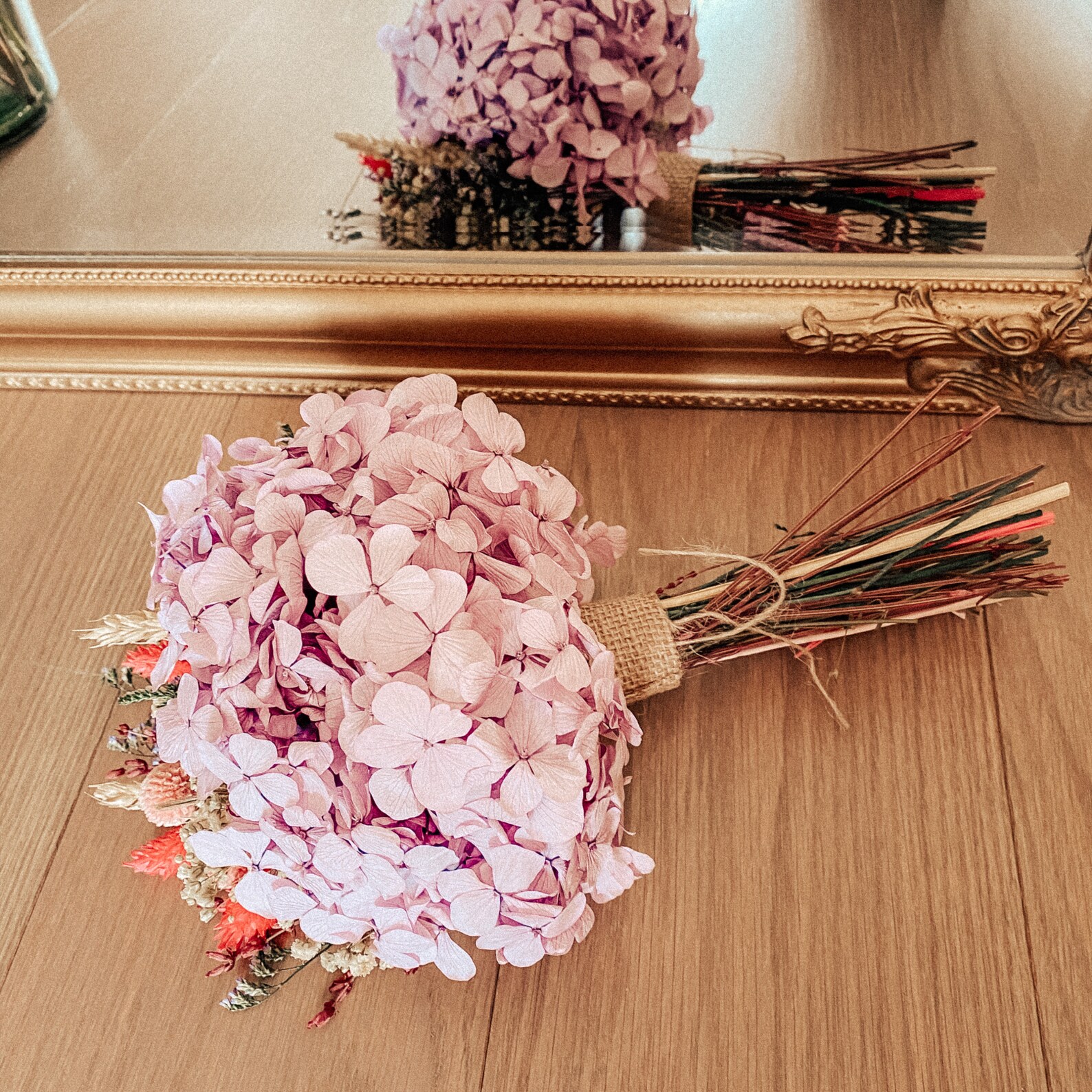 Preserved Hydrangea Dried Flowers Arrangement Fleur Seche - Etsy