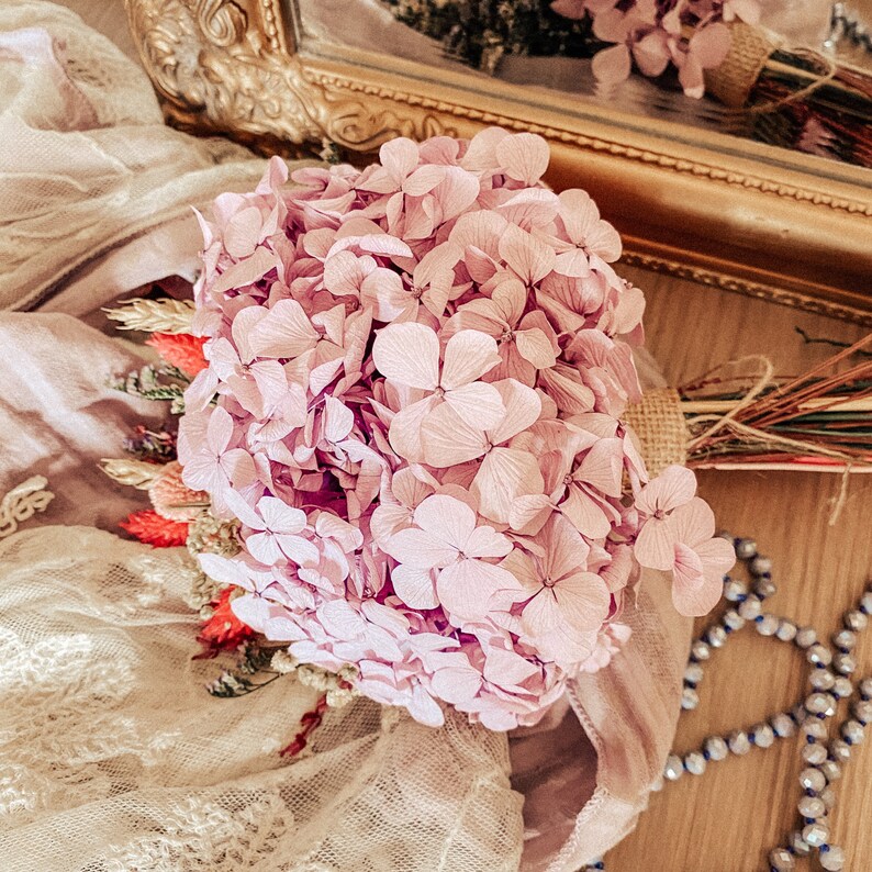 Preserved Hydrangea Dried Flowers Arrangement Fleur Seche - Etsy