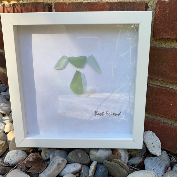 Sea Glass Dog Art - Etsy