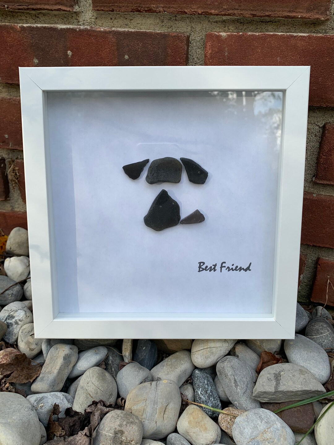Sea Glass Best Friend Dog Art - Etsy