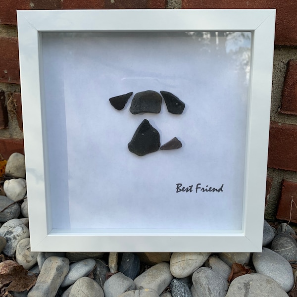 Sea Glass Dog Art - Etsy