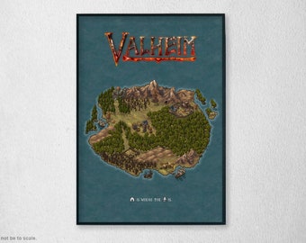 Valheim Fan Art Poster Black Forest Biome - Etsy