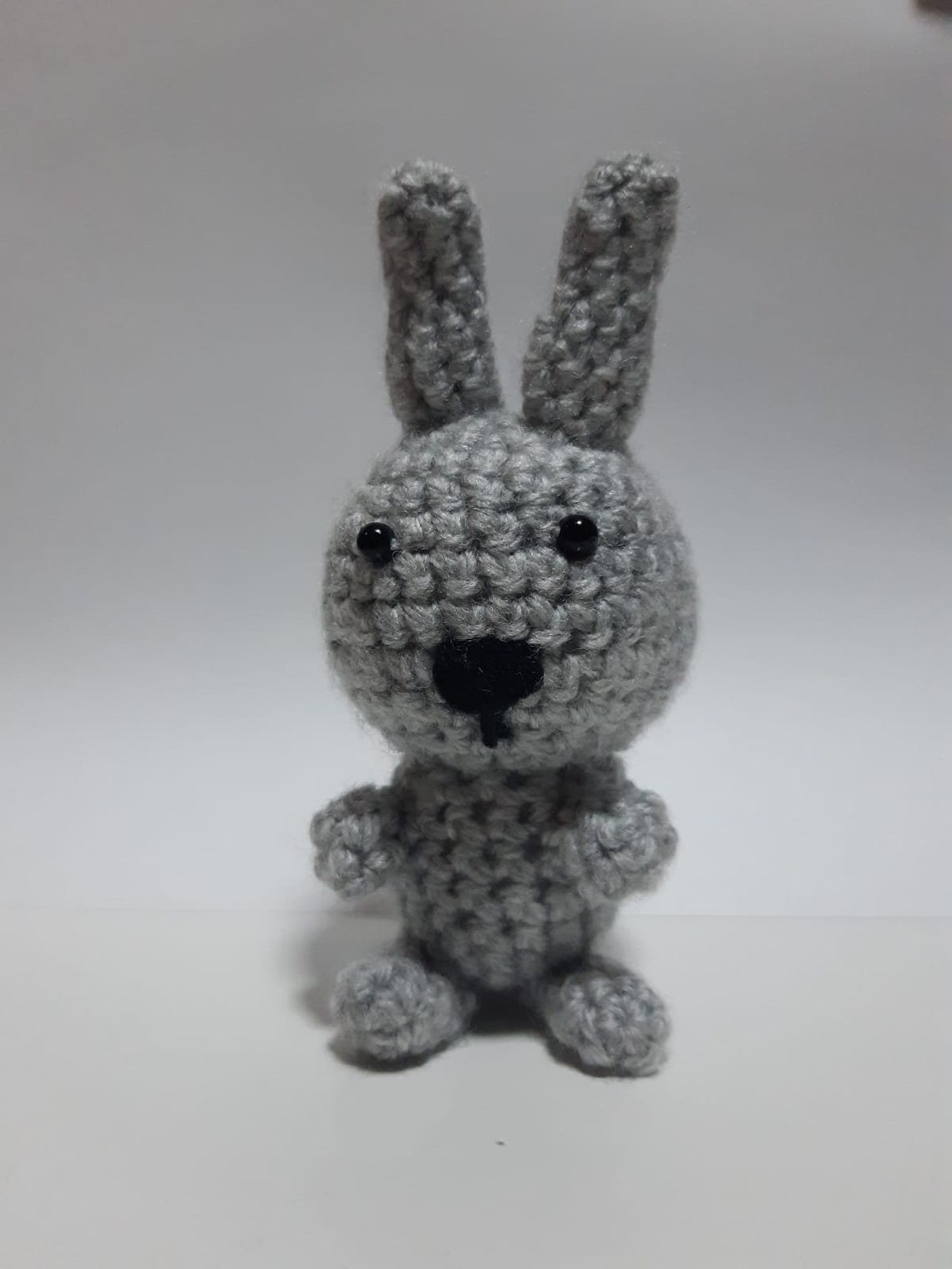 5 Crochet Bunny Rabbit Amigurumi Keychain including | Etsy