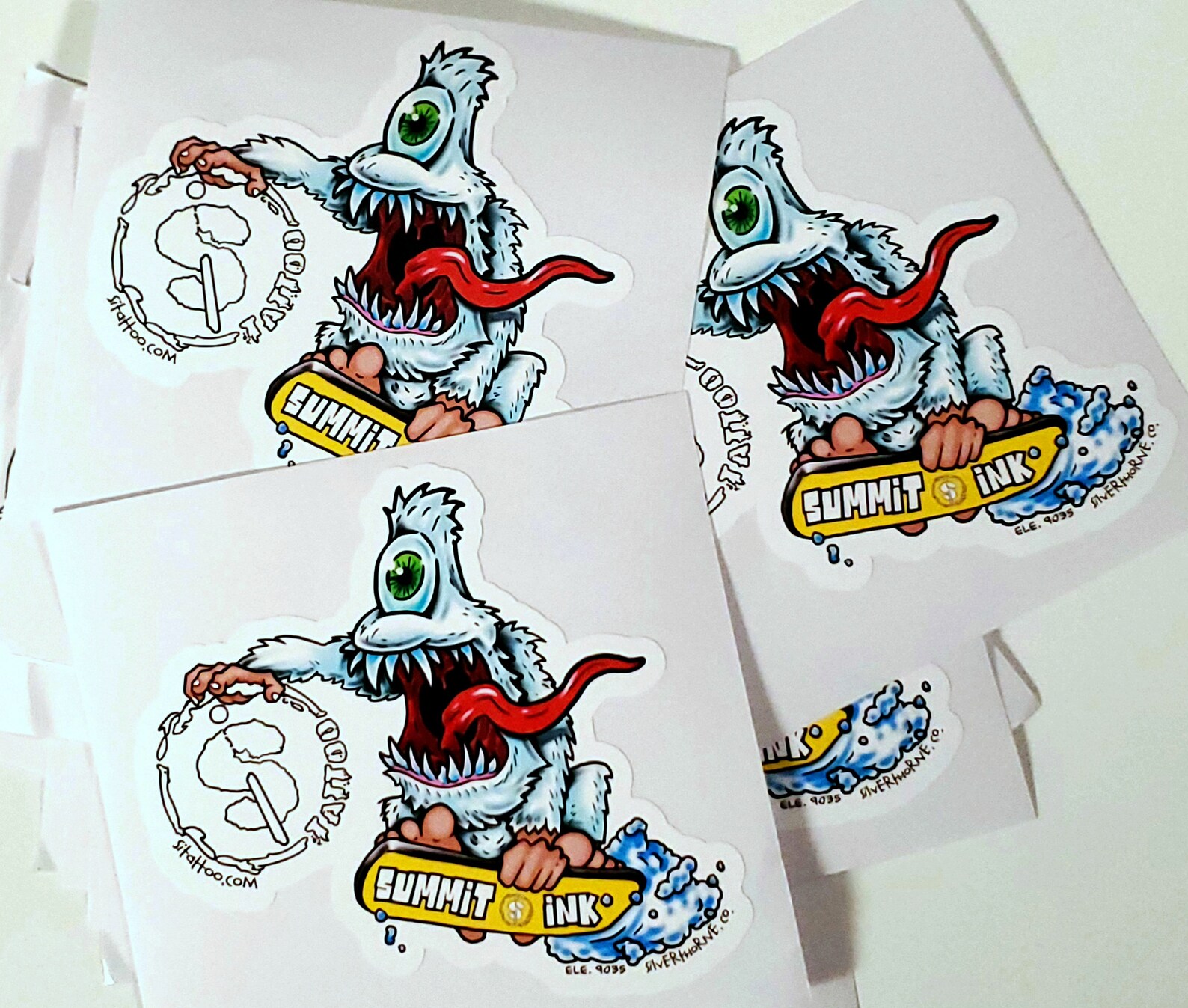 Yeti Sticker 4 Die Cut Water Proof Snowboarding Monster Decal Summit ...