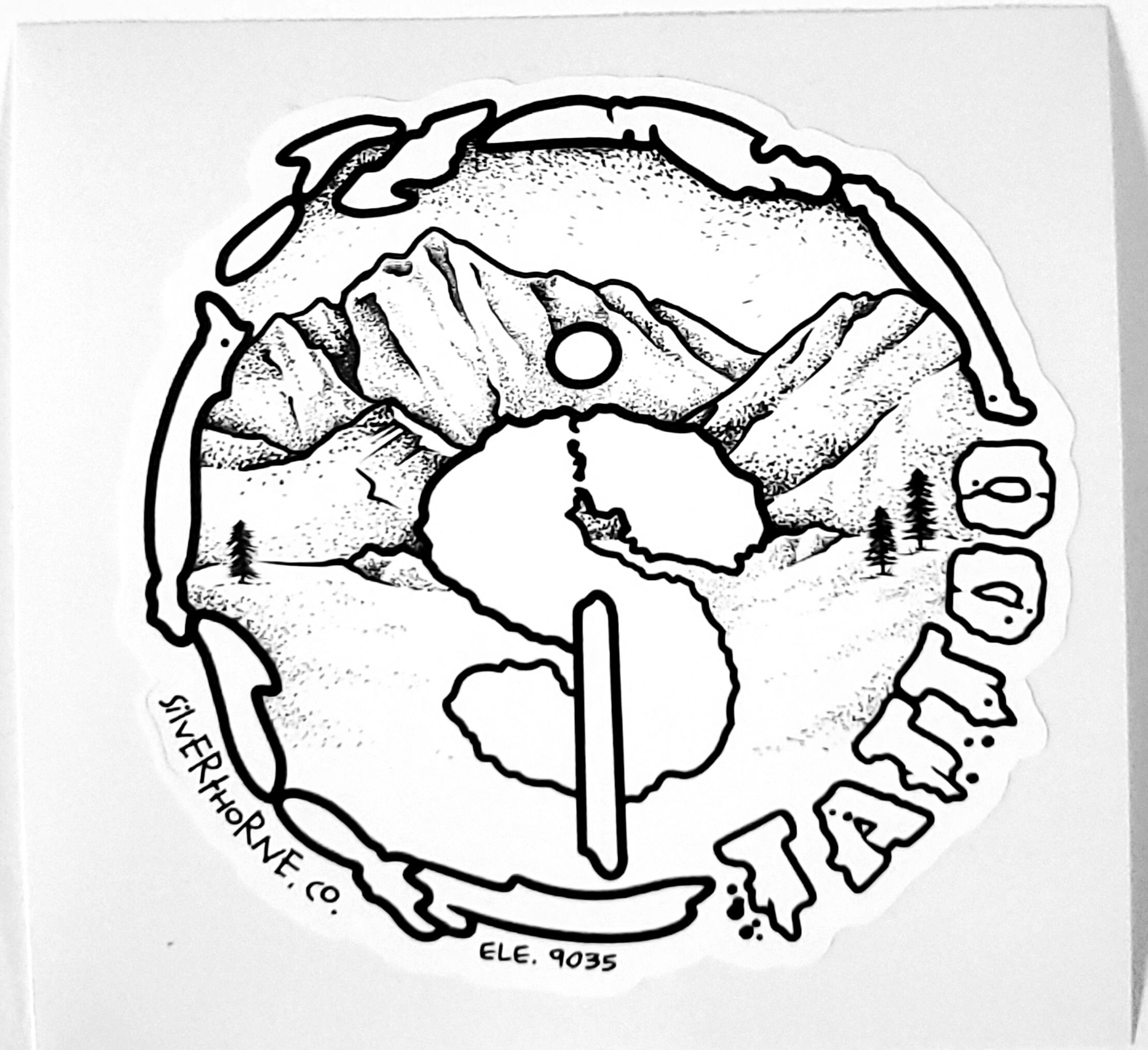 White Mountain Logo Sticker 3 Die Cut Water Proof | Etsy