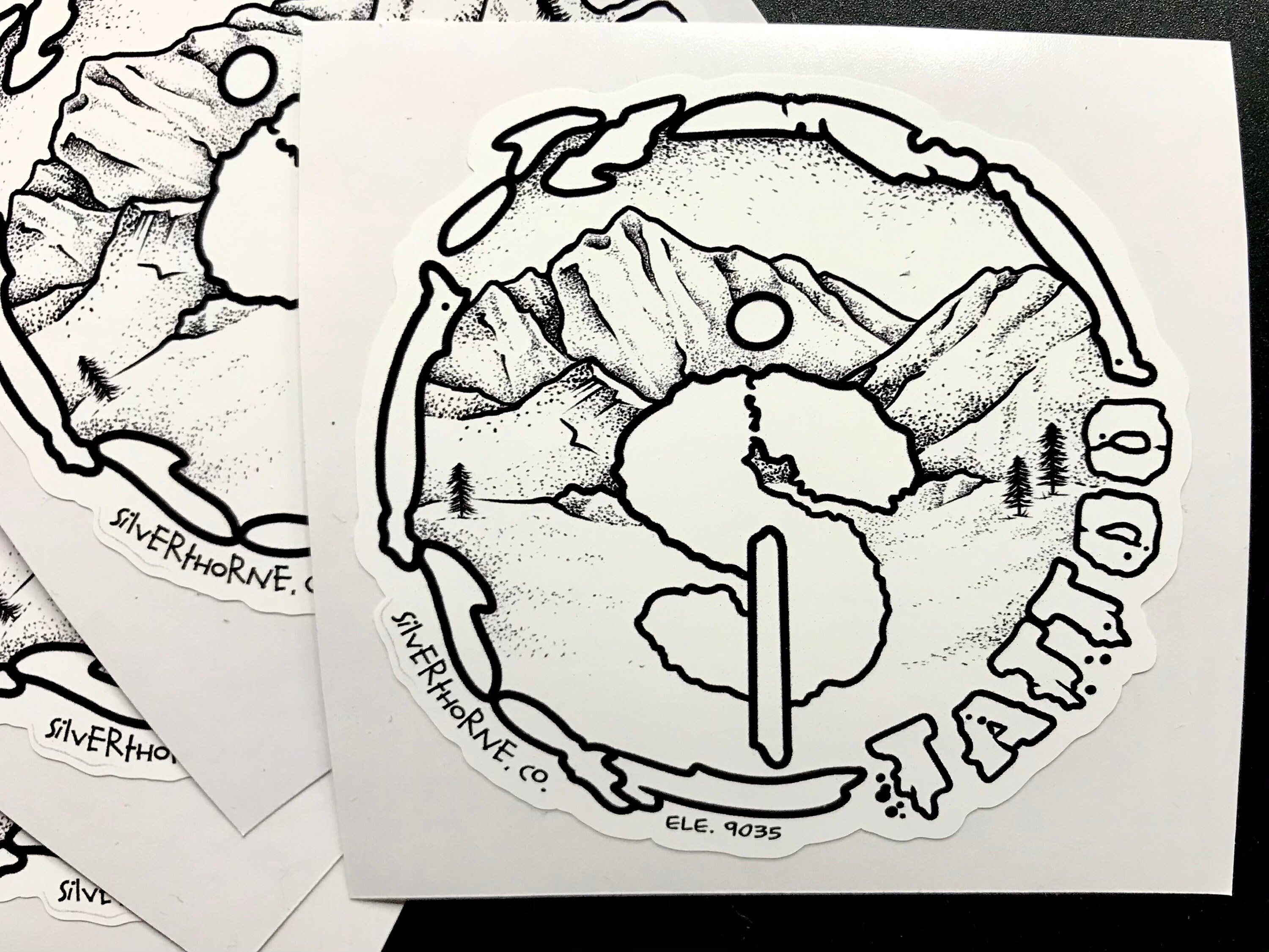 White Mountain Logo Sticker 3 Die Cut Water Proof | Etsy