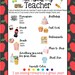 All About My Teacher Back to School Sheet (6 Different Design Options ...
