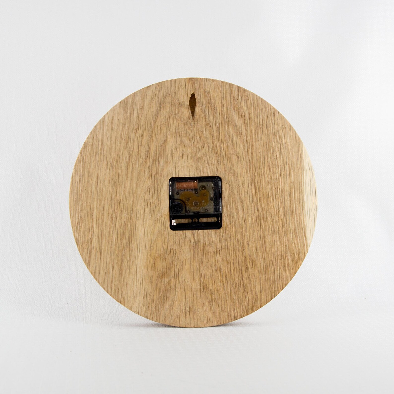 Wood Clock Natural Oak Round Wall Clock Made of Solid Wood - Etsy