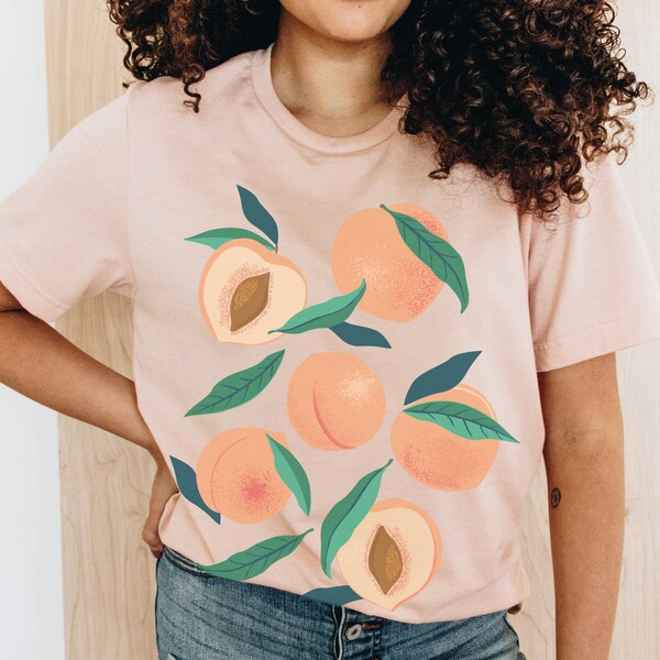 Peach Shirt - Etsy