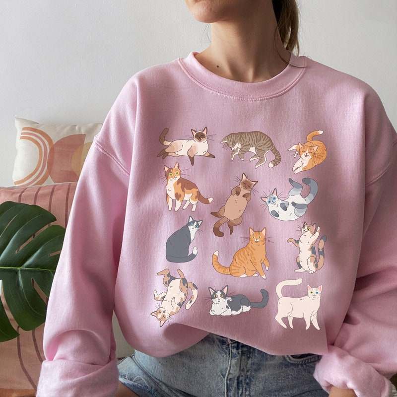 Cat Sweatshirt - Etsy
