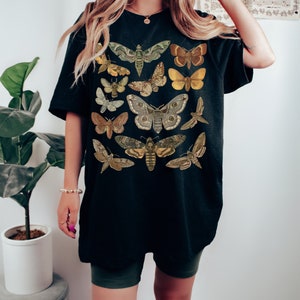 Comfort Colors Moth Shirt Goblincore Shirt Cottagecore Clothing Dark ...