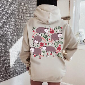 Opossum Hoodie Opossum Sweatshirt Possum Print Hoodie Kawaii Possum ...
