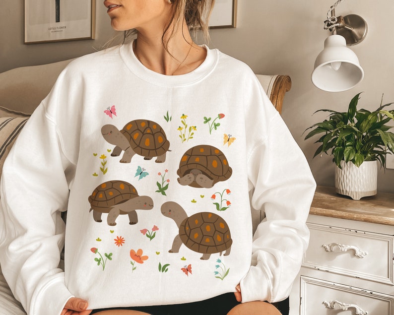 Kawaii Turtles Sweatshirt Turtle Sweater Tortoise Shirt Turtle Gifts ...