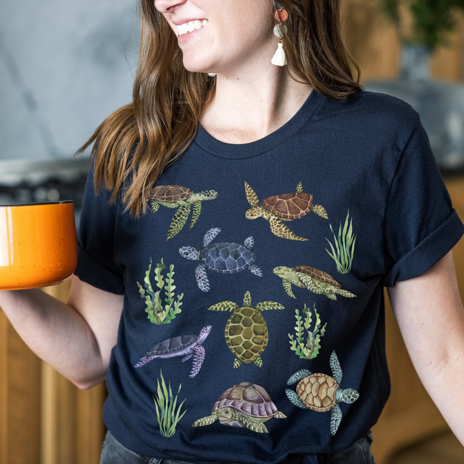 Sea Turtle Shirt Sea Turtle Gifts Turtle Lover Gift Marine - Etsy