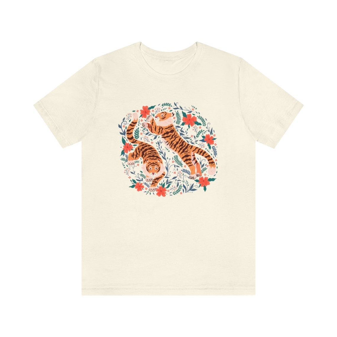 Tiger Print Shirt Cottage Core Clothes Cottagecore Clothing Botanical ...