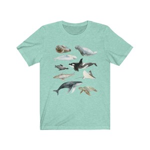 Marine Life Shirt Marine Biology Tshirt Marine Animal Gift Whale Shirt ...