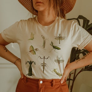 Praying Mantis Shirt Entomology Shirt Goblincore Shirt Insect Shirt Bug ...