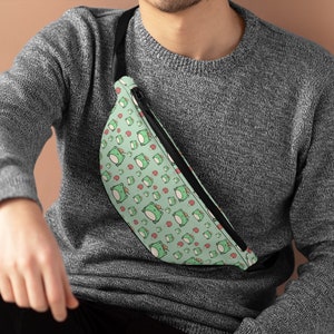 Kawaii Frog and Mushroom Fanny Pack Cottagecore Accessories - Etsy