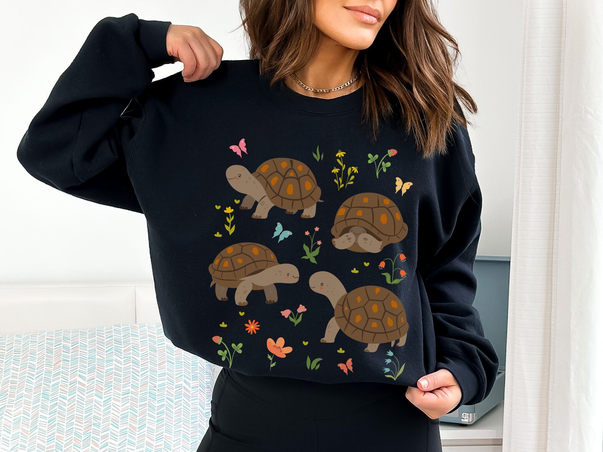 Kawaii Turtles Sweatshirt Turtle Sweater Tortoise Shirt Turtle Gifts ...
