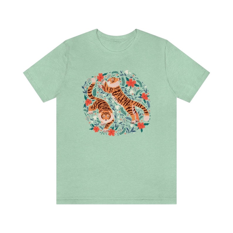 Tiger Print Shirt Cottage Core Clothes Cottagecore Clothing Botanical ...