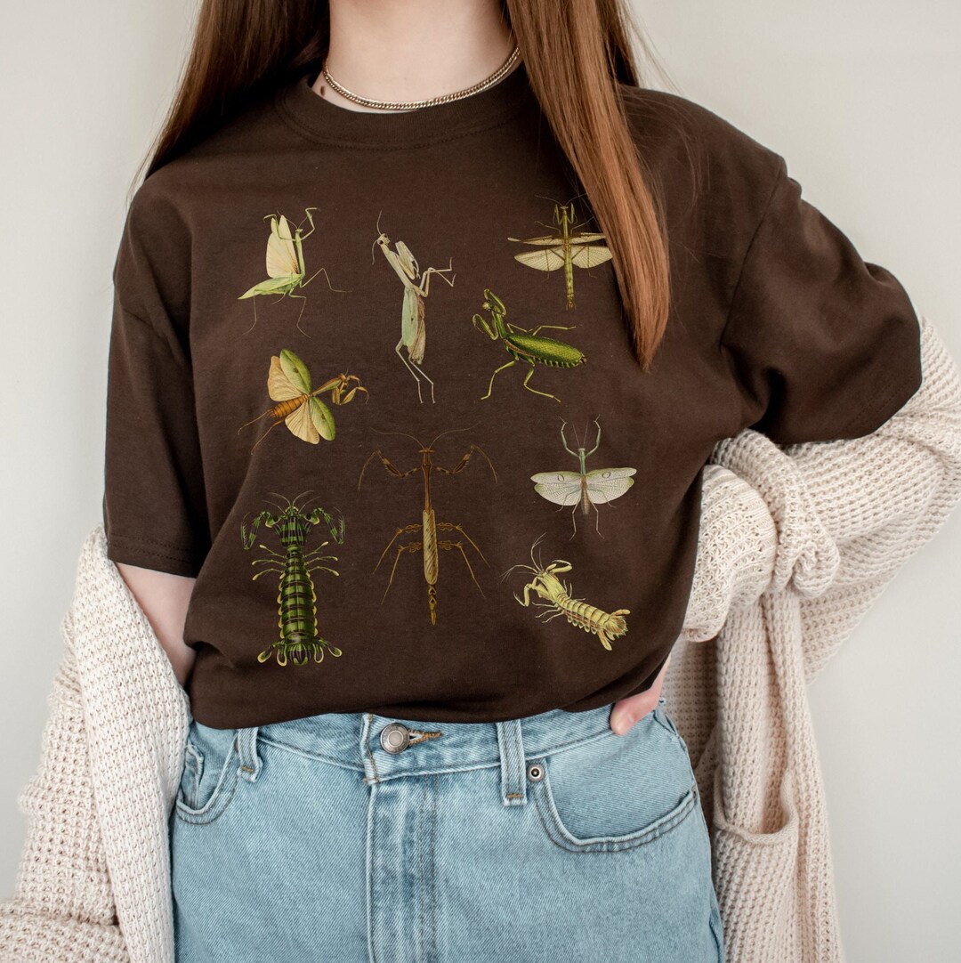 Praying Mantis Shirt Entomology Shirt Goblincore Shirt Insect Shirt Bug ...
