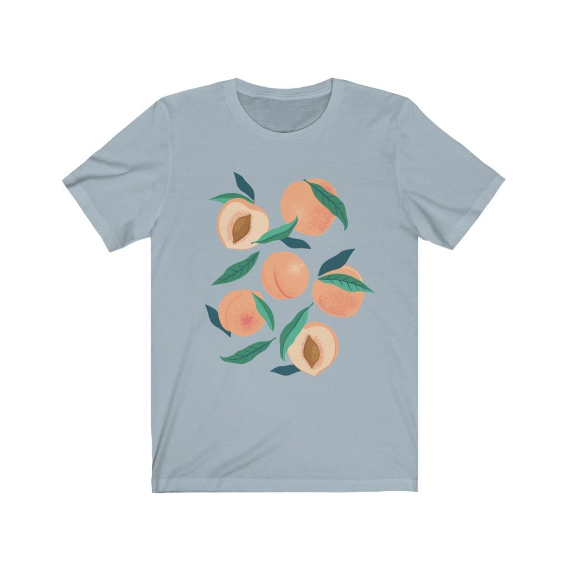 Georgia Peach Shirt Fruit Shirt Botanical Tee Cottagecore | Etsy