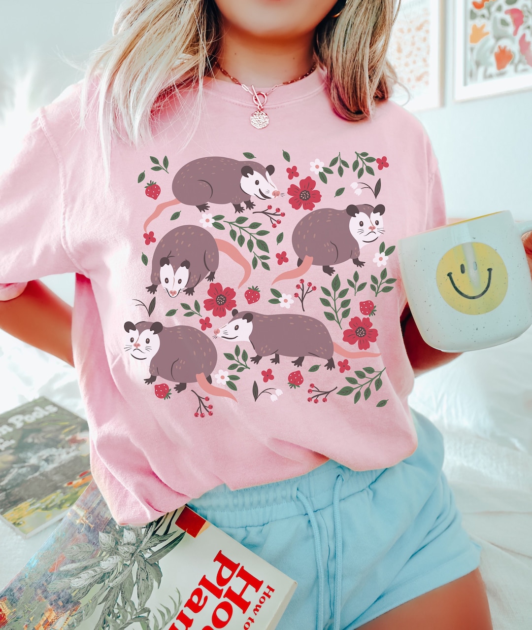 Comfort Colors Opossum Shirt Possum Print Shirt Kawaii Possum Gift ...