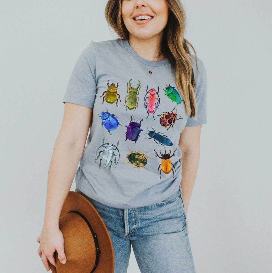 Cute Beetle Shirt Insect Shirt Bug Shirt Cottagecore Clothing Cottage ...