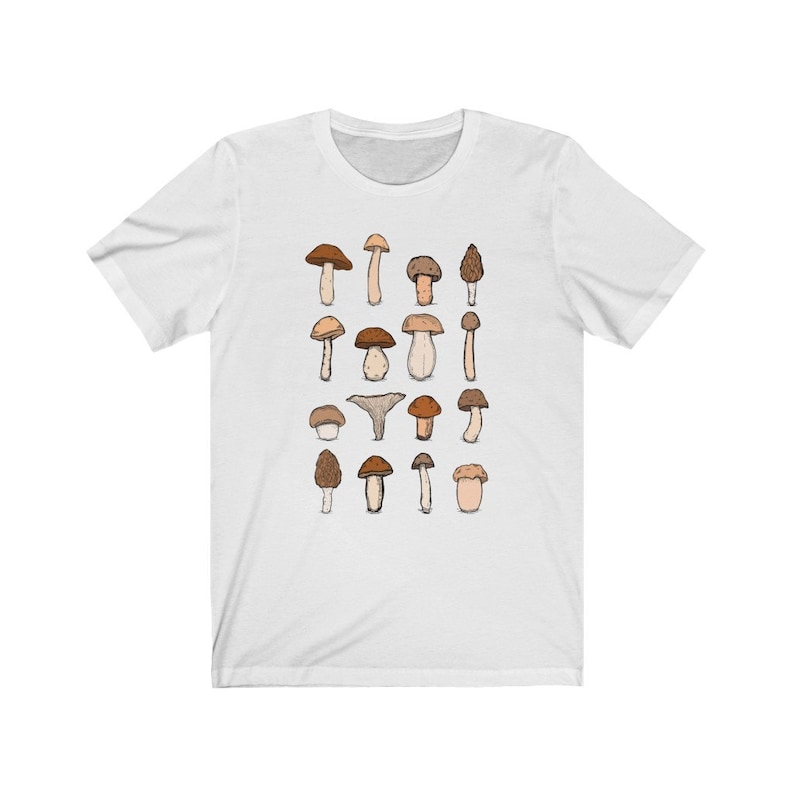Mushroom Shirt Mushroom Print Apparel Cottagecore Clothes Botanical ...