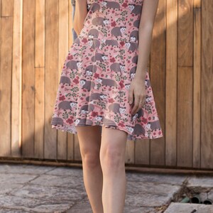 Opossum Skater Dress Possum Dress Cottagecore Dress Cottage Core ...