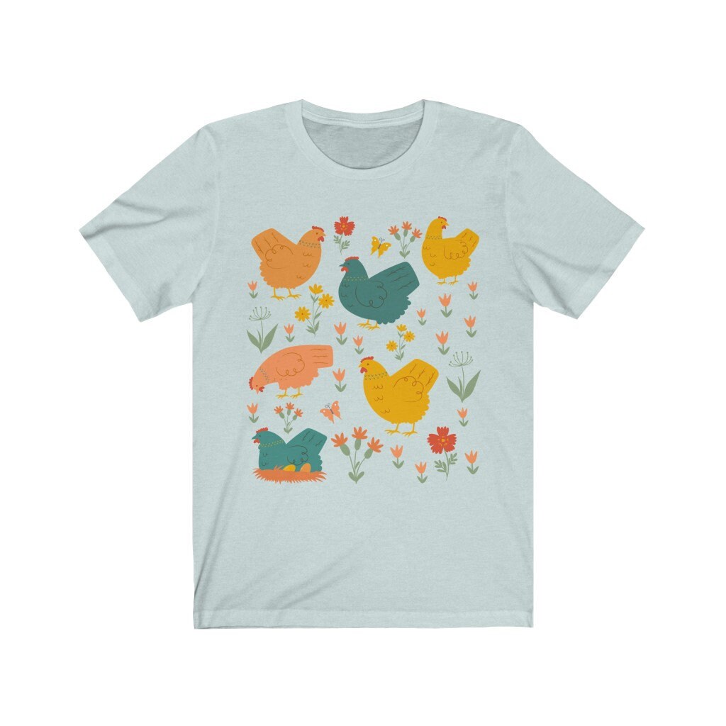 Chicken Shirt Chicken Lover Gift Chicken Mom Tshirt Crazy | Etsy