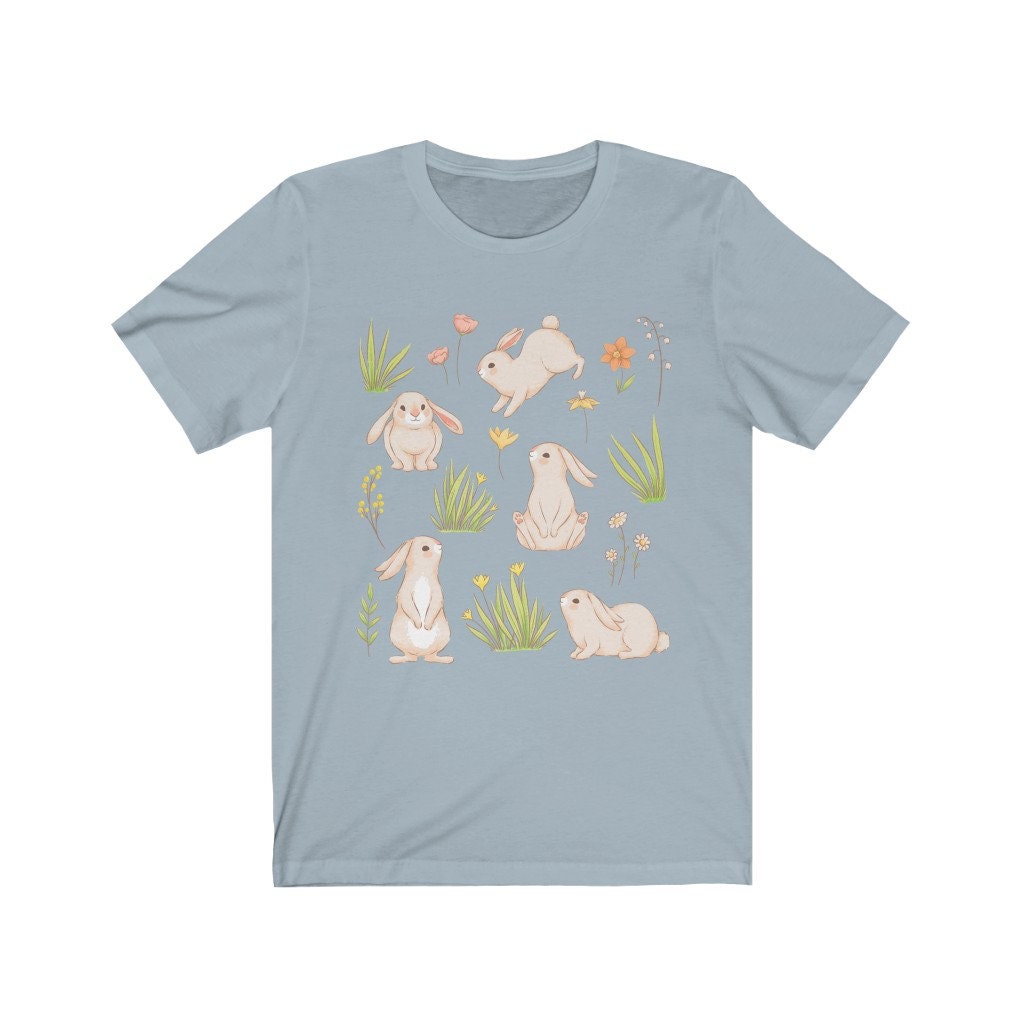 Cute Rabbit Shirt Bunny Shirt Rabbit Mom Gift Cottagecore | Etsy