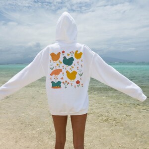 Chicken Hoodie Cottagecore Clothing Farm Hoodie Chicken Lover ...