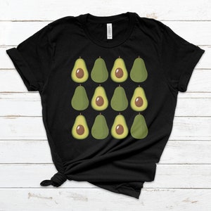 Avocado Shirt Avocado Print Tshirt Avocado Gift Vegan Tshirt Vegetarian ...