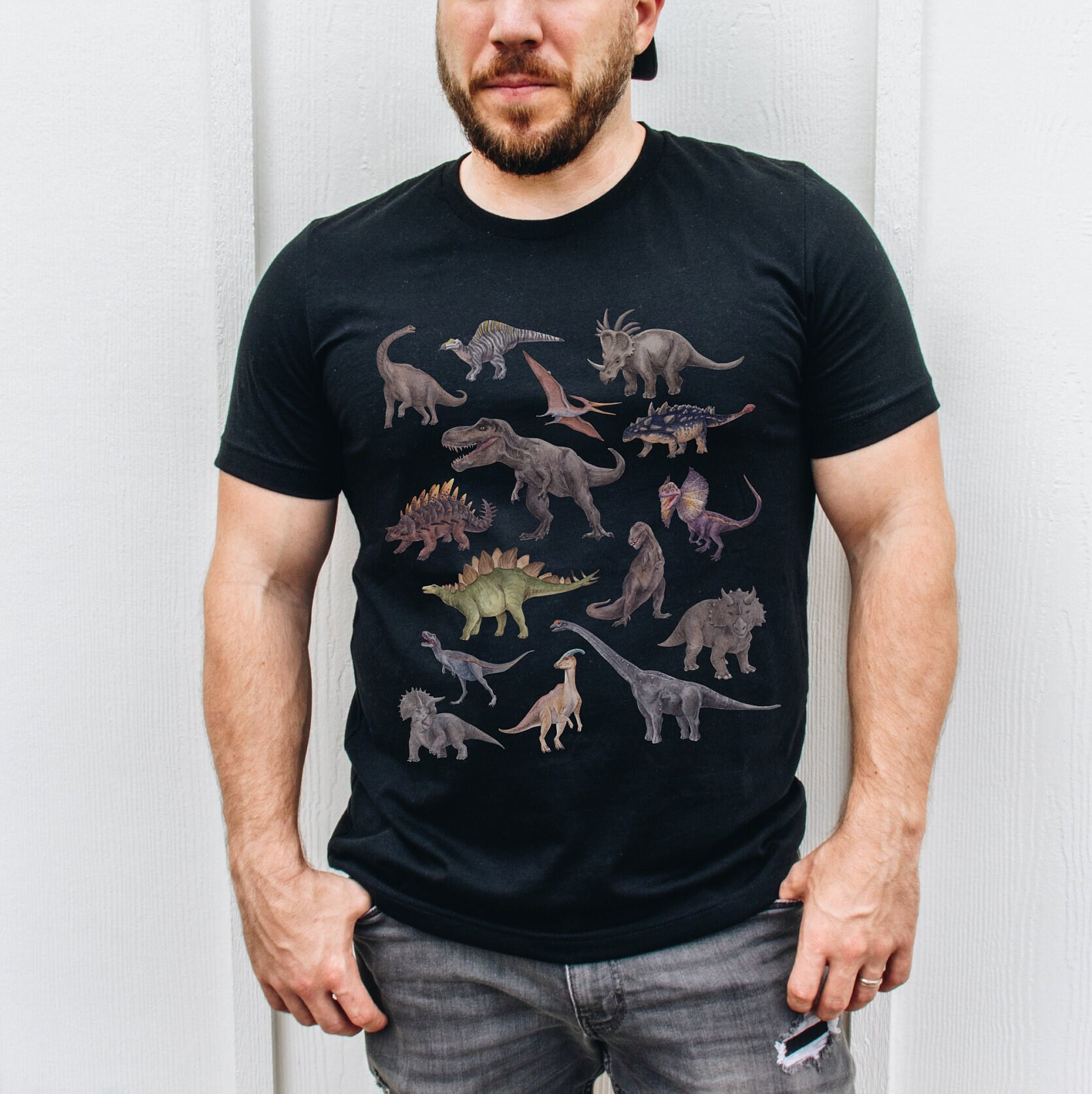Dinosaur Print Shirt Dinosaur Tshirt Trex Shirt Triceratops Shirt ...