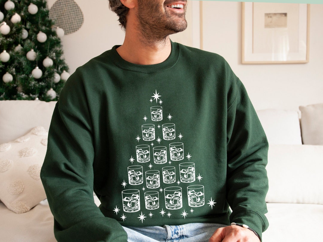 Bourbon Christmas Sweatshirt Whiskey Sweater Bourbon Shirt Unique ...