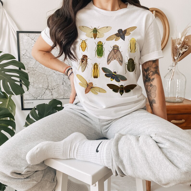 Cicada T Shirt Entomology Shirt Goblincore Shirt Insect Shirt Bug Shirt ...