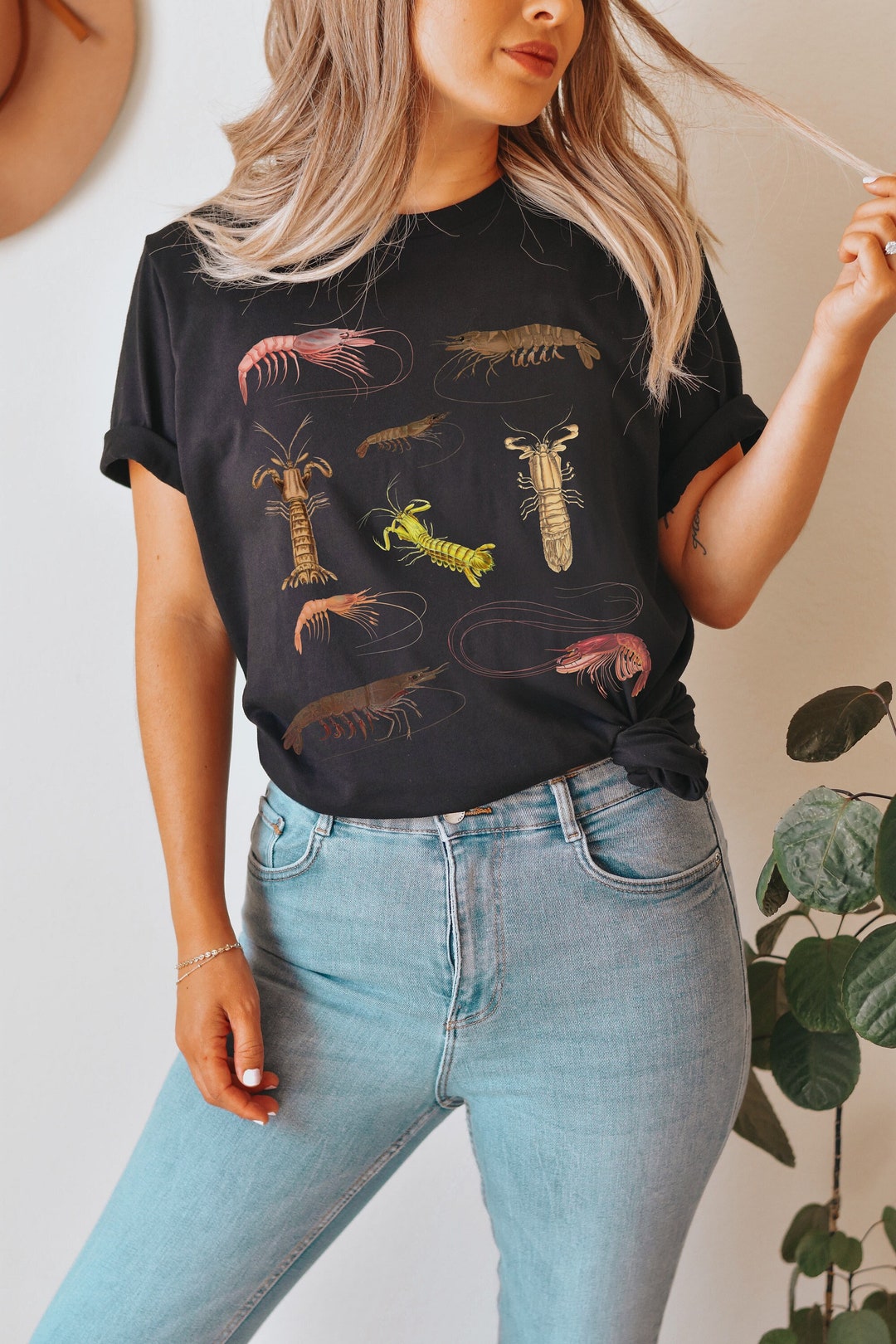 Shrimp Shirt Prawn Shirt Crustaceancore Clothing Ocean Animal Shirt ...