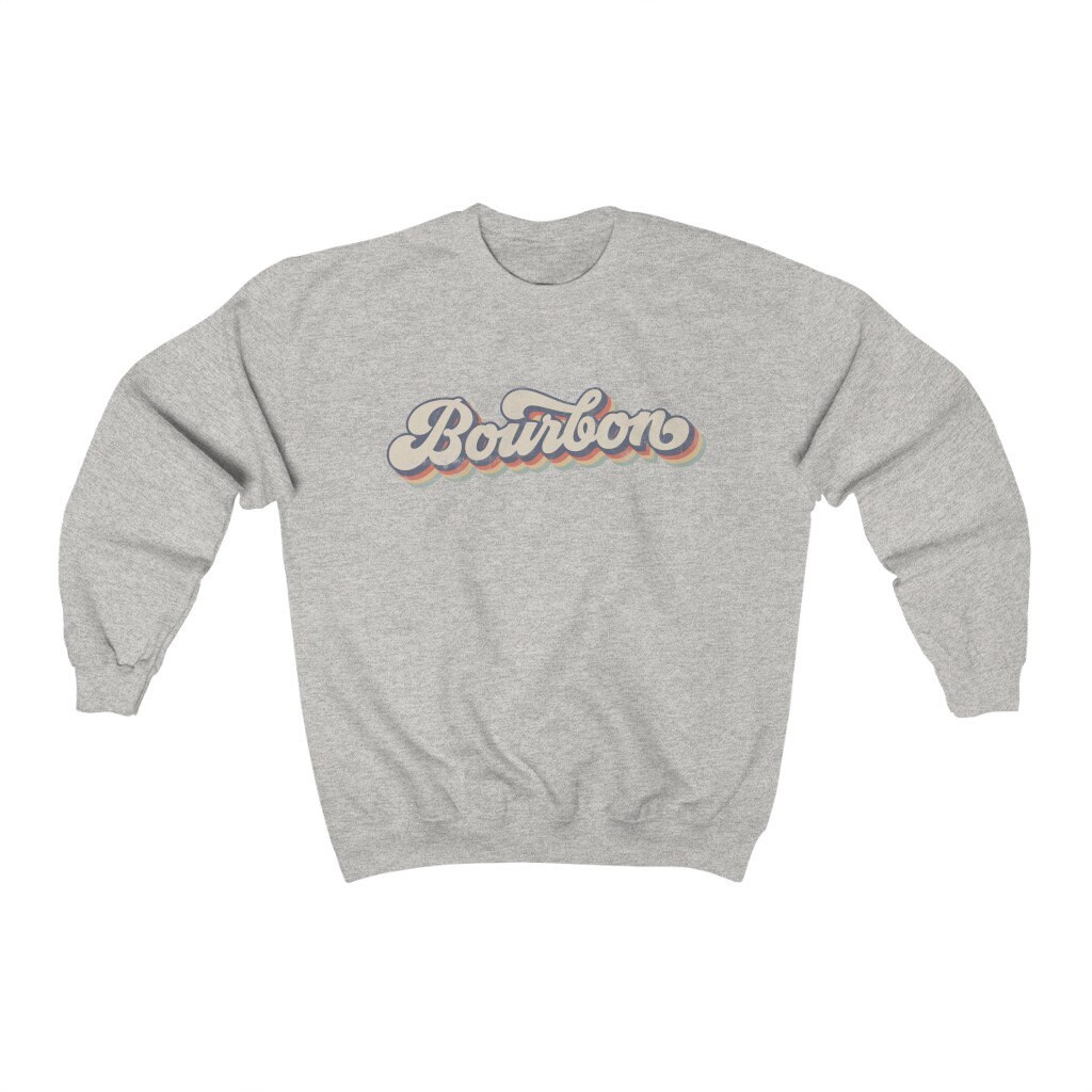 Retro Bourbon Sweatshirt Bourbon Gifts Bourbon Drinker Gift - Etsy
