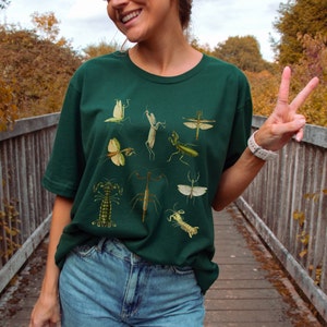 Praying Mantis Shirt Entomology Shirt Goblincore Shirt Insect Shirt Bug ...