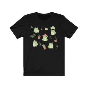 Kawaii Frog Shirt Cute Frog Tshirt Cottagecore Shirt Cottagecore Frog ...
