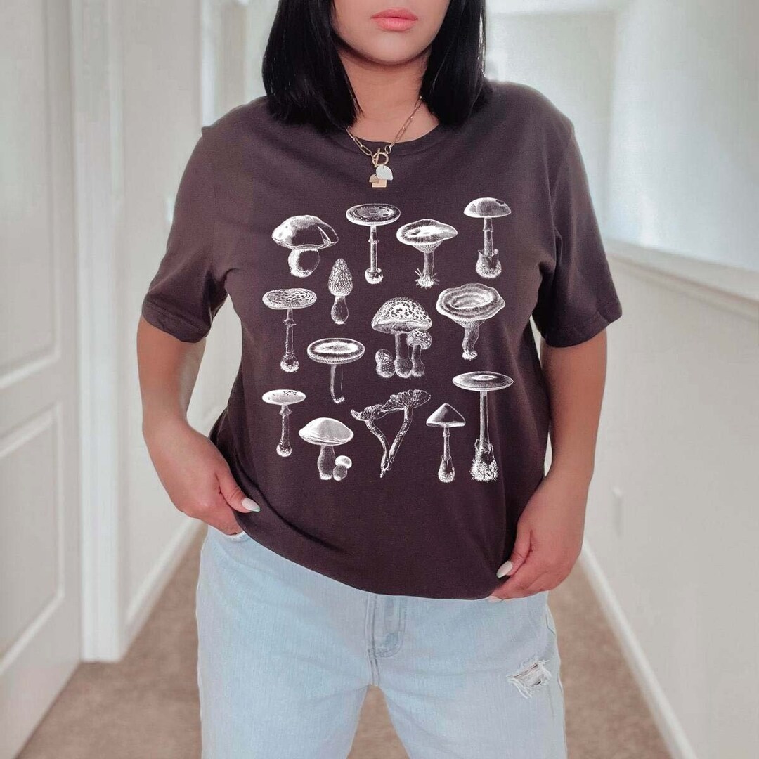 Mushroom Shirt Cottagecore Tshirt Cottage Core Clothing Aesthetic ...