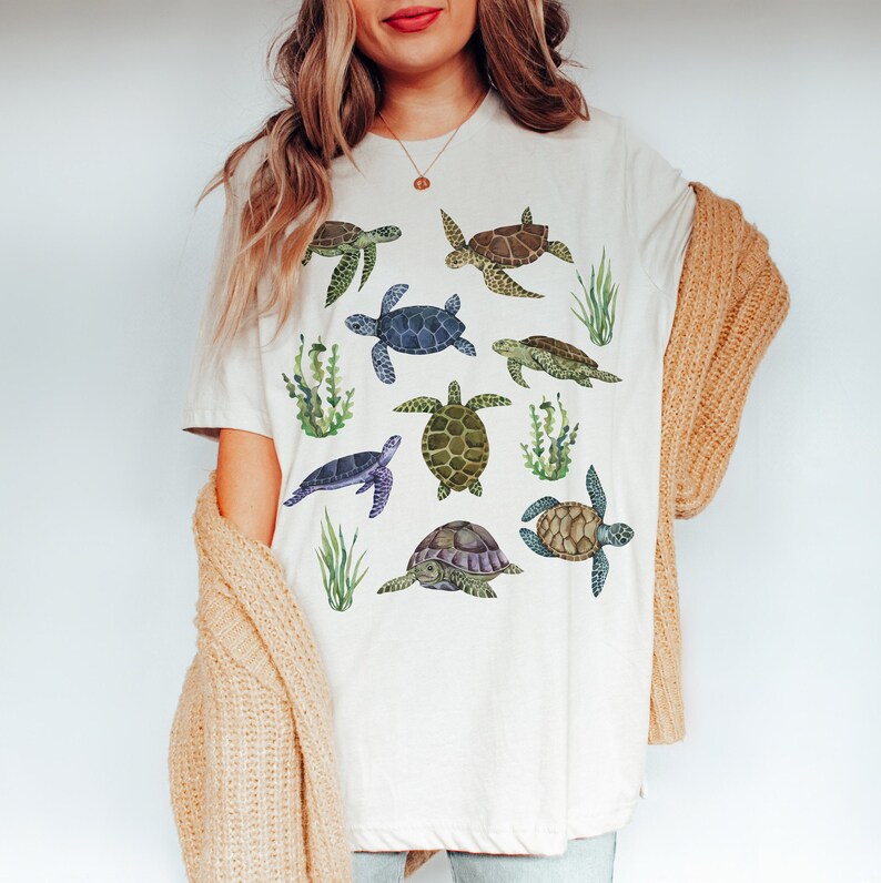 Sea Turtle Shirt Sea Turtle Gifts Turtle Lover Gift Marine - Etsy